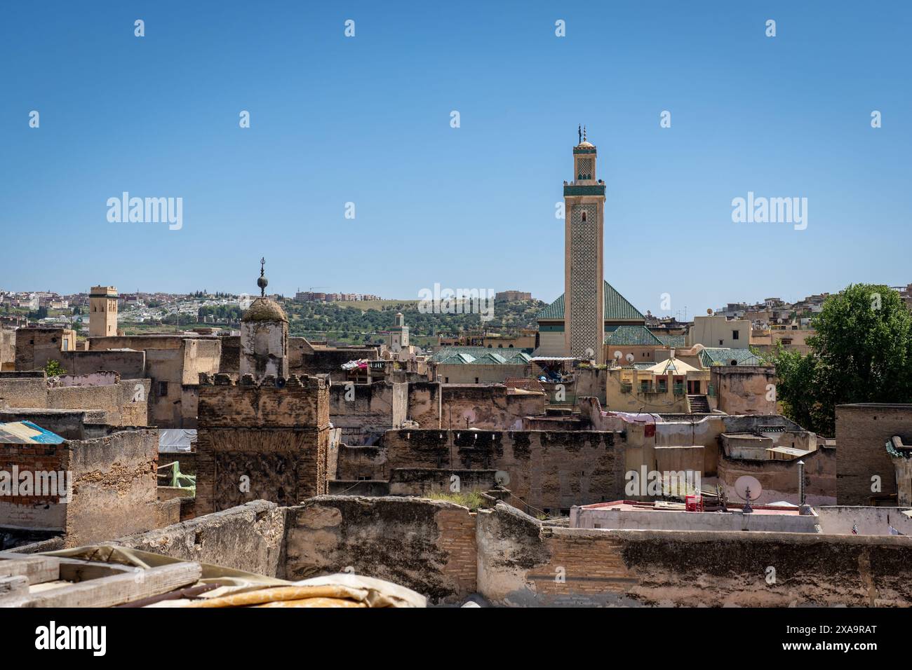 An aerial view of the city of Fez, Morocco Stock Photo - Alamy