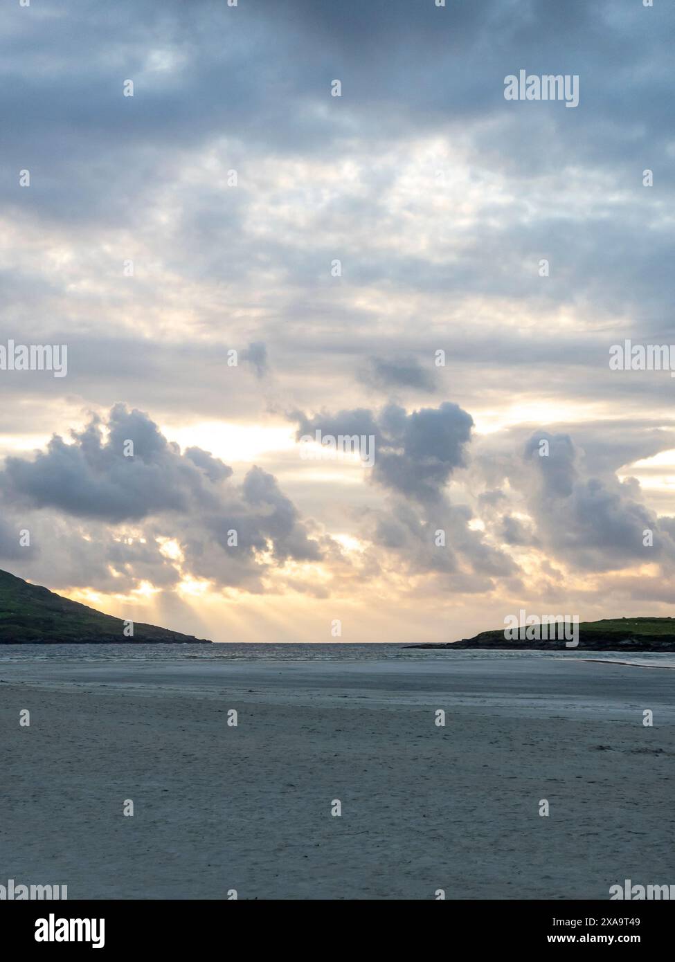 Beautiful sunset at Portnoo Narin beach in County Donegal - Ireland ...
