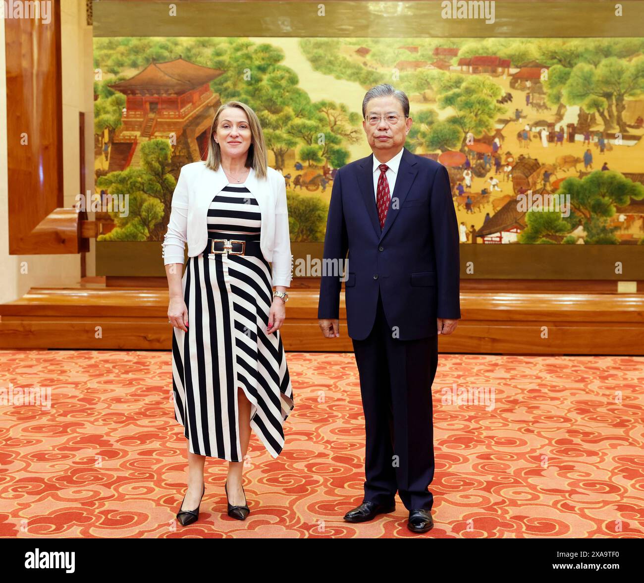 Beijing, China. 5th June, 2024. Zhao Leji, chairman of the National ...