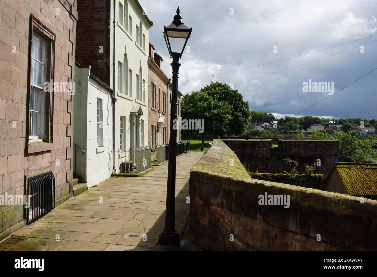 Historic Berwick upon Tweed town walls, the Border Town in ...