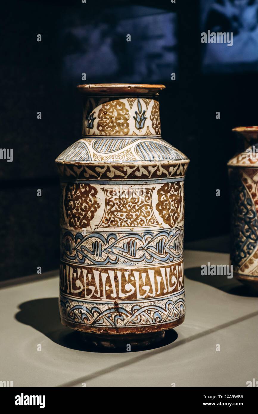 Doha, Qatar - 1 May 2024: Albarello (pharmaceutical jar). Spain ...