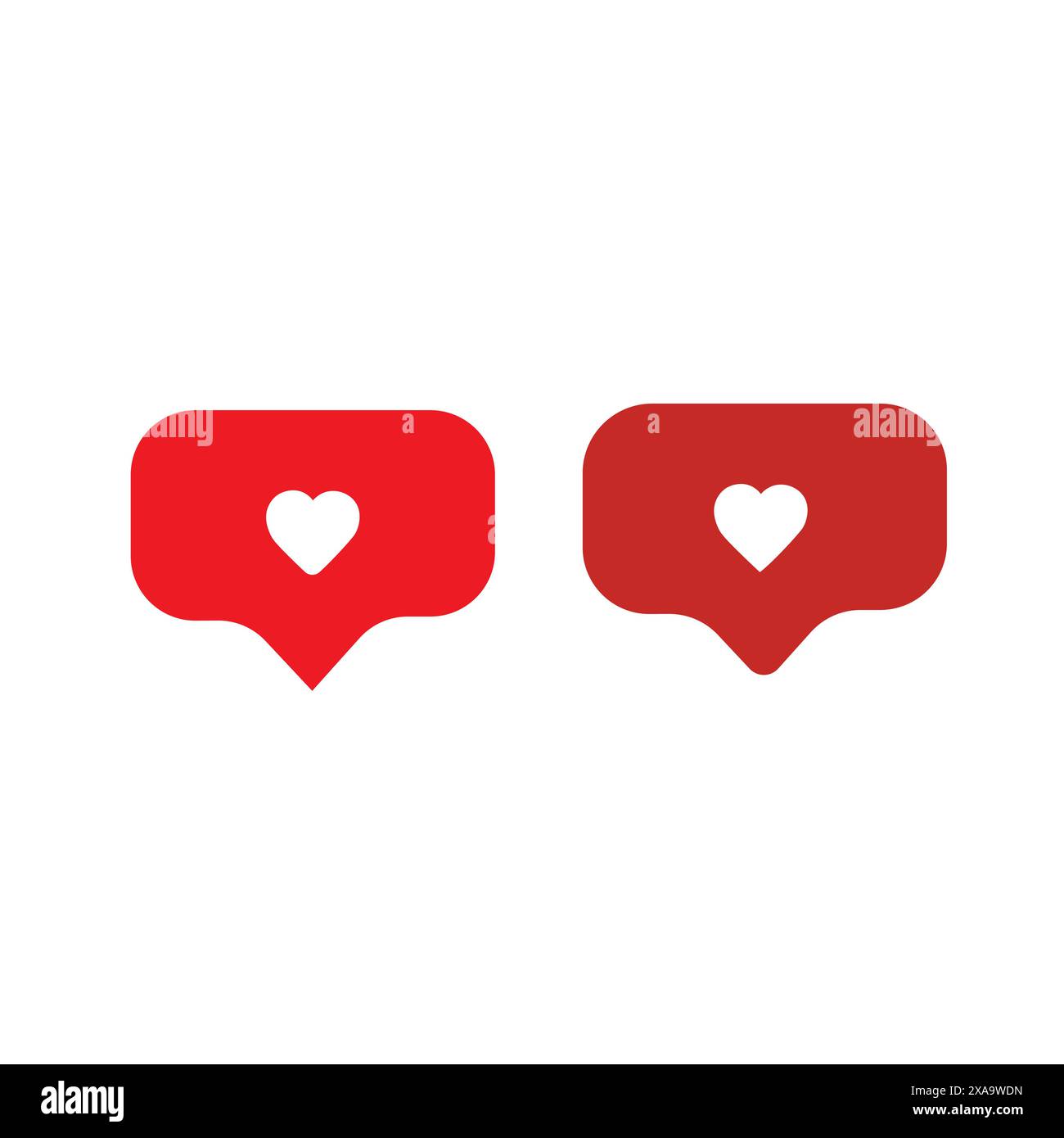 3d like and heart icon button Stock Vector Image & Art - Alamy