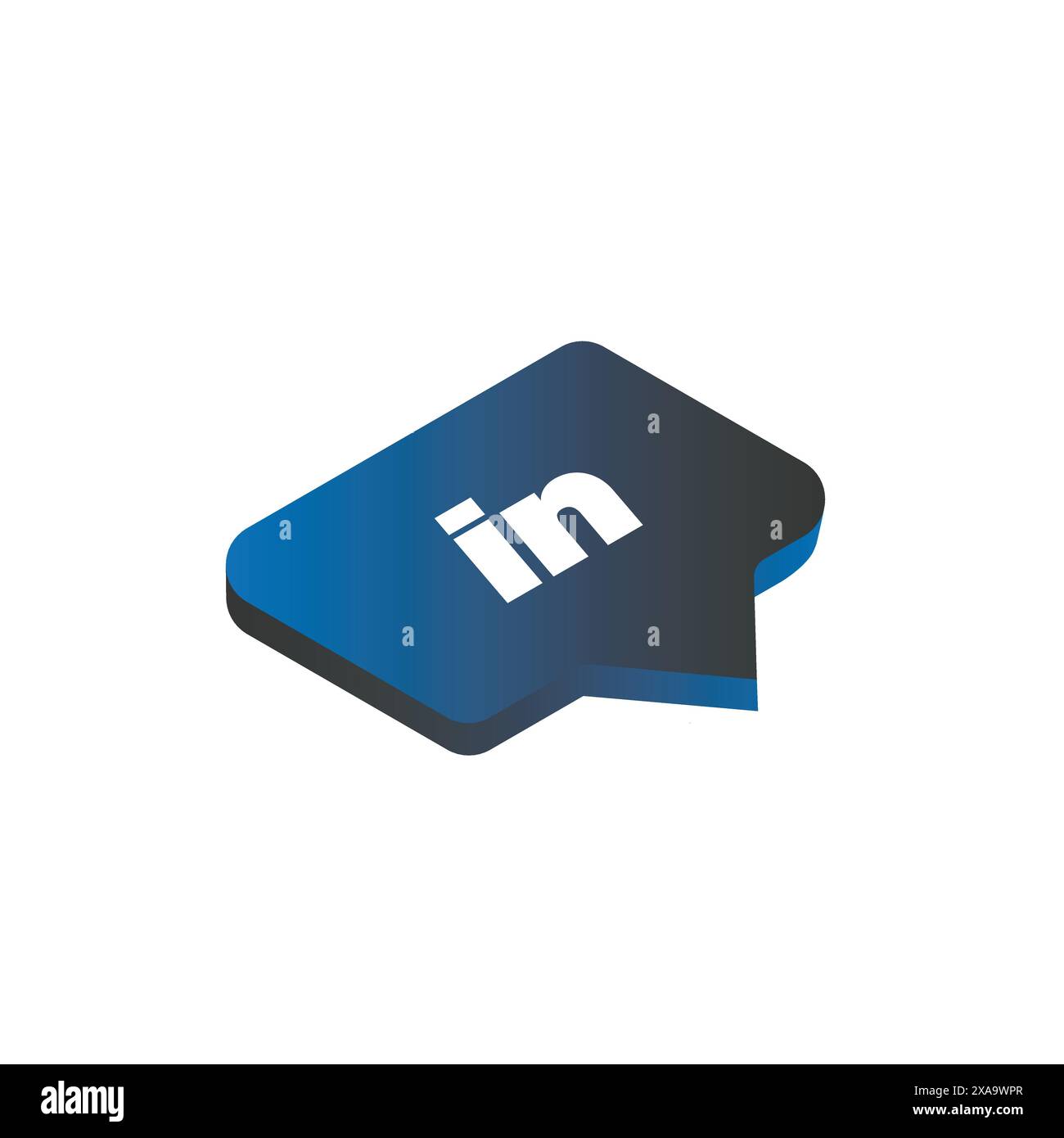 Linkedin icon button Stock Vector Image & Art - Alamy