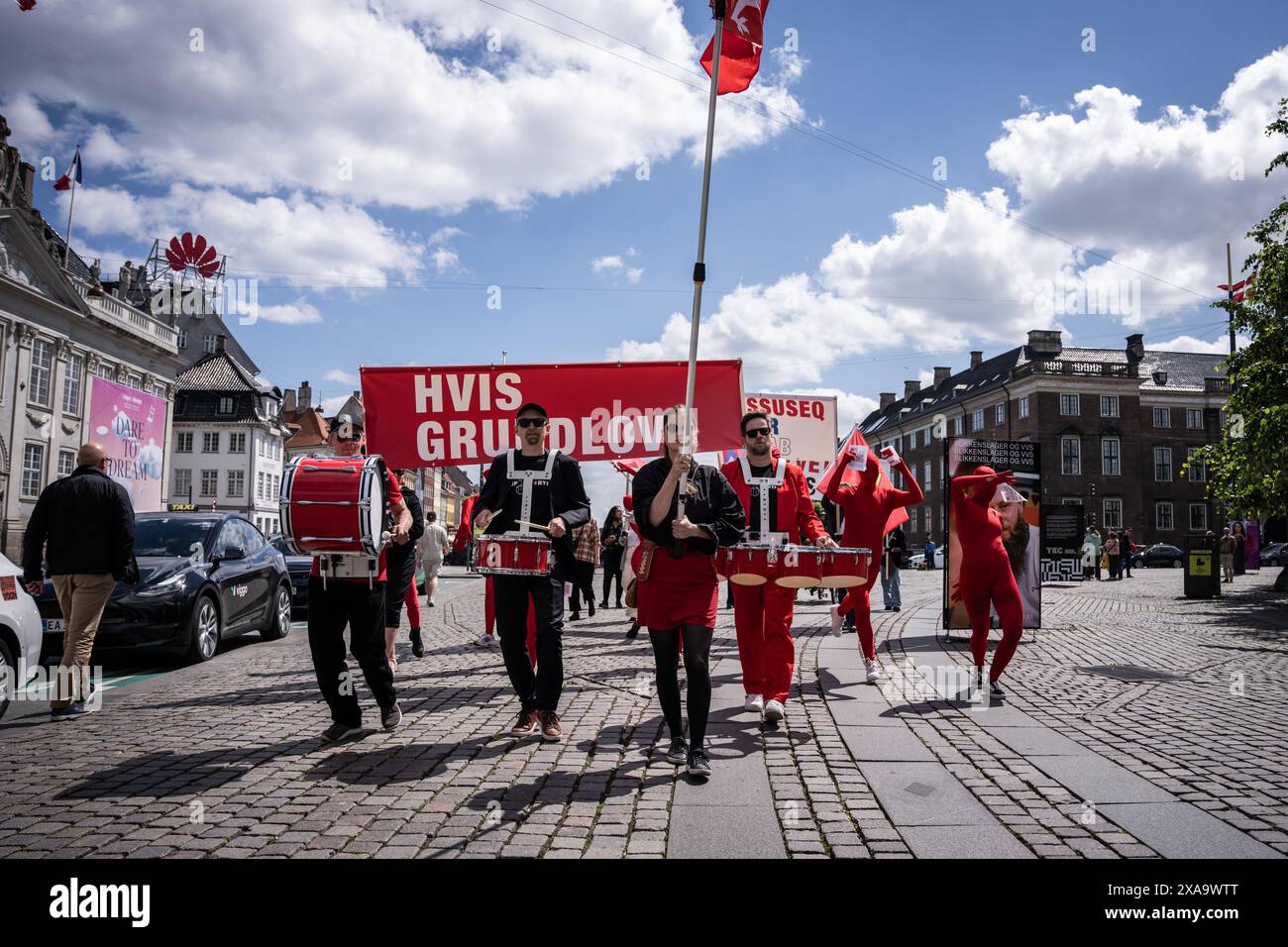 Denmark. 05th June, 2024. Artist Group Nordting at Kongens Nytorv in ...