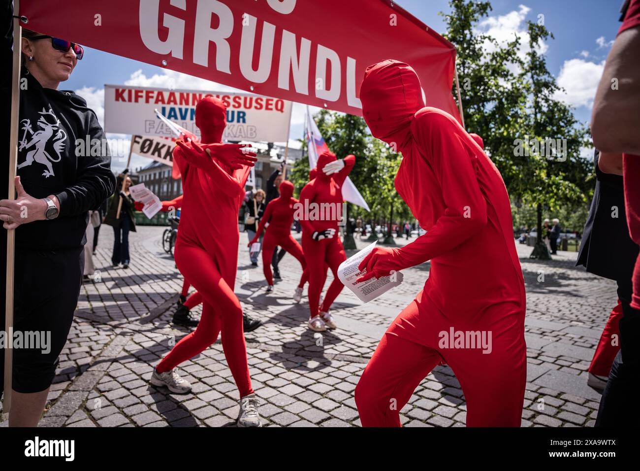 Denmark. 05th June, 2024. Artist Group Nordting at Kongens Nytorv in ...