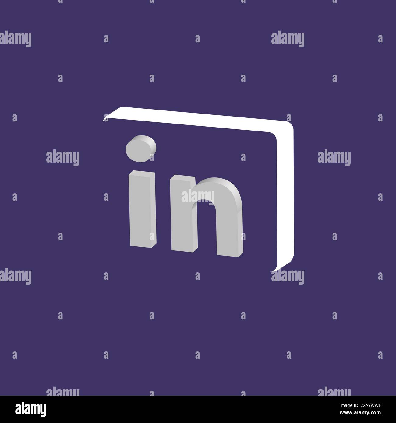 Linkedin icon button Stock Vector Image & Art - Alamy