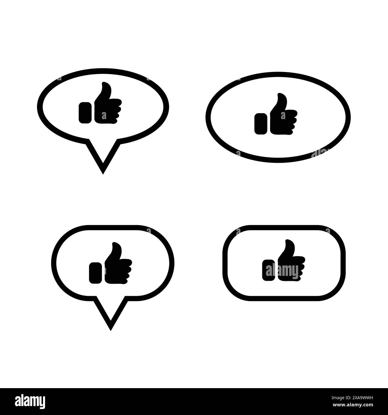 Like and dislike icon button Stock Vector Image & Art - Alamy