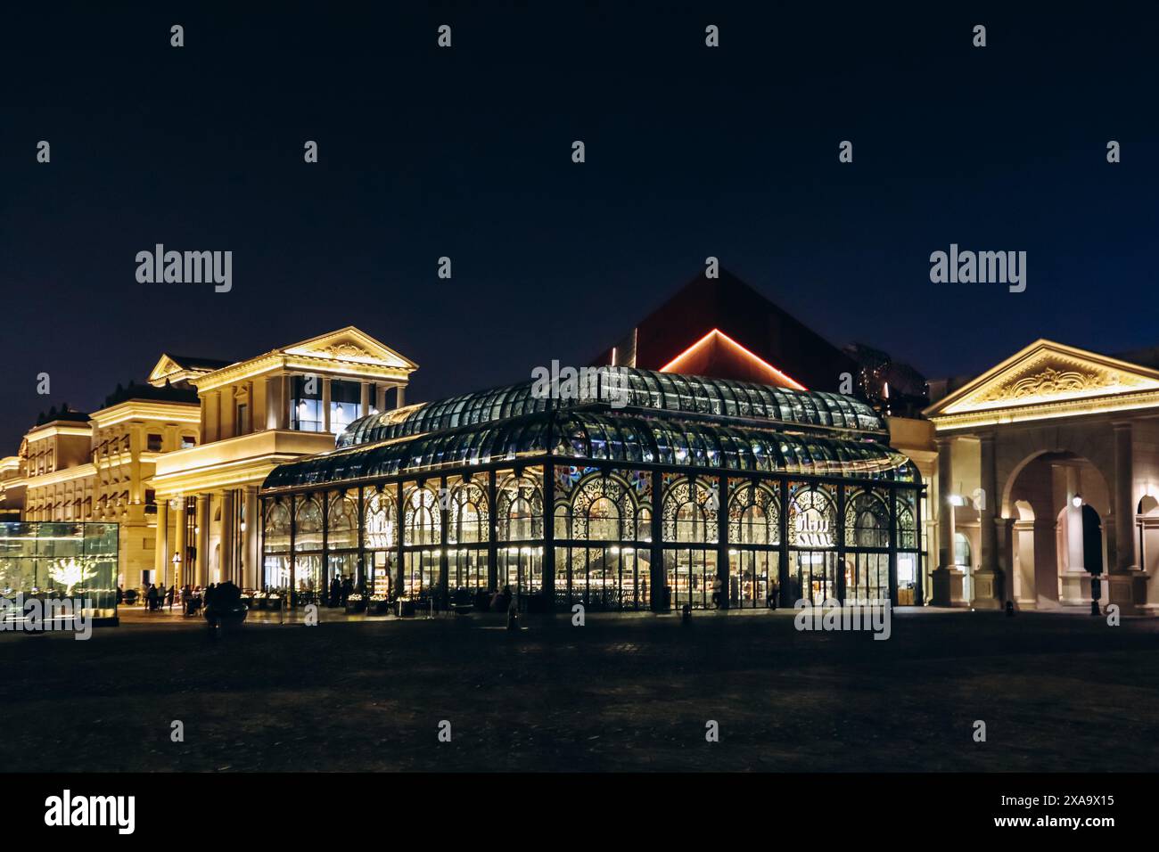 Doha, Qatar - 1 May 2024: Snan Food Hall in Doha, situated in one of ...