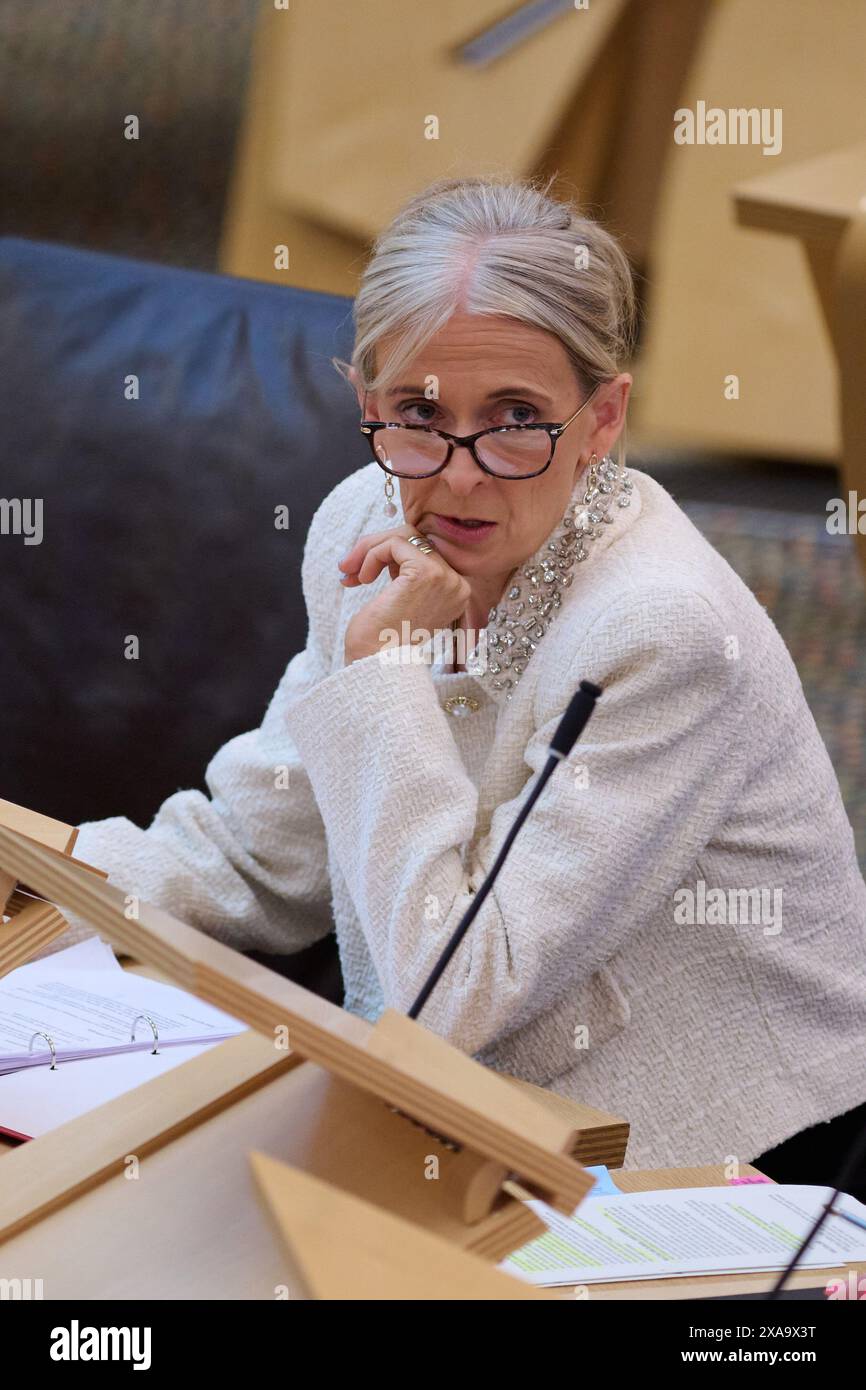 Edinburgh Scotland, UK 05 June 2024. Solicitor General Ruth Charteris ...