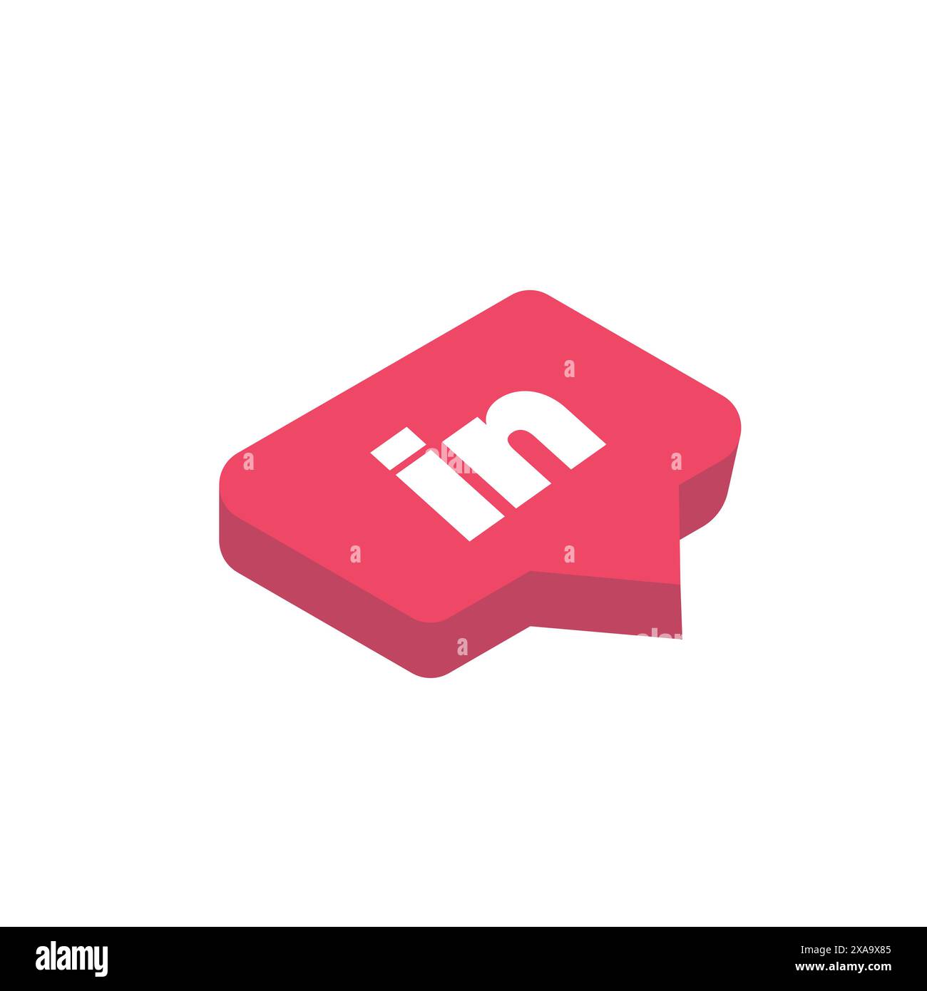Linkedin icon button Stock Vector Image & Art - Alamy