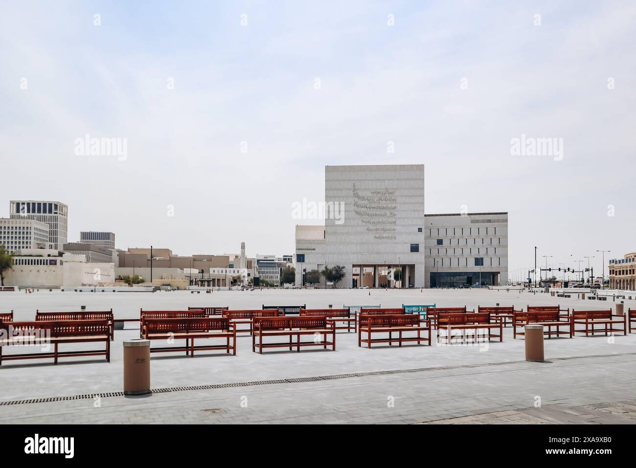 Doha, Qatar - 1 May 2024: The Qatar National Archive and Msheireb ...