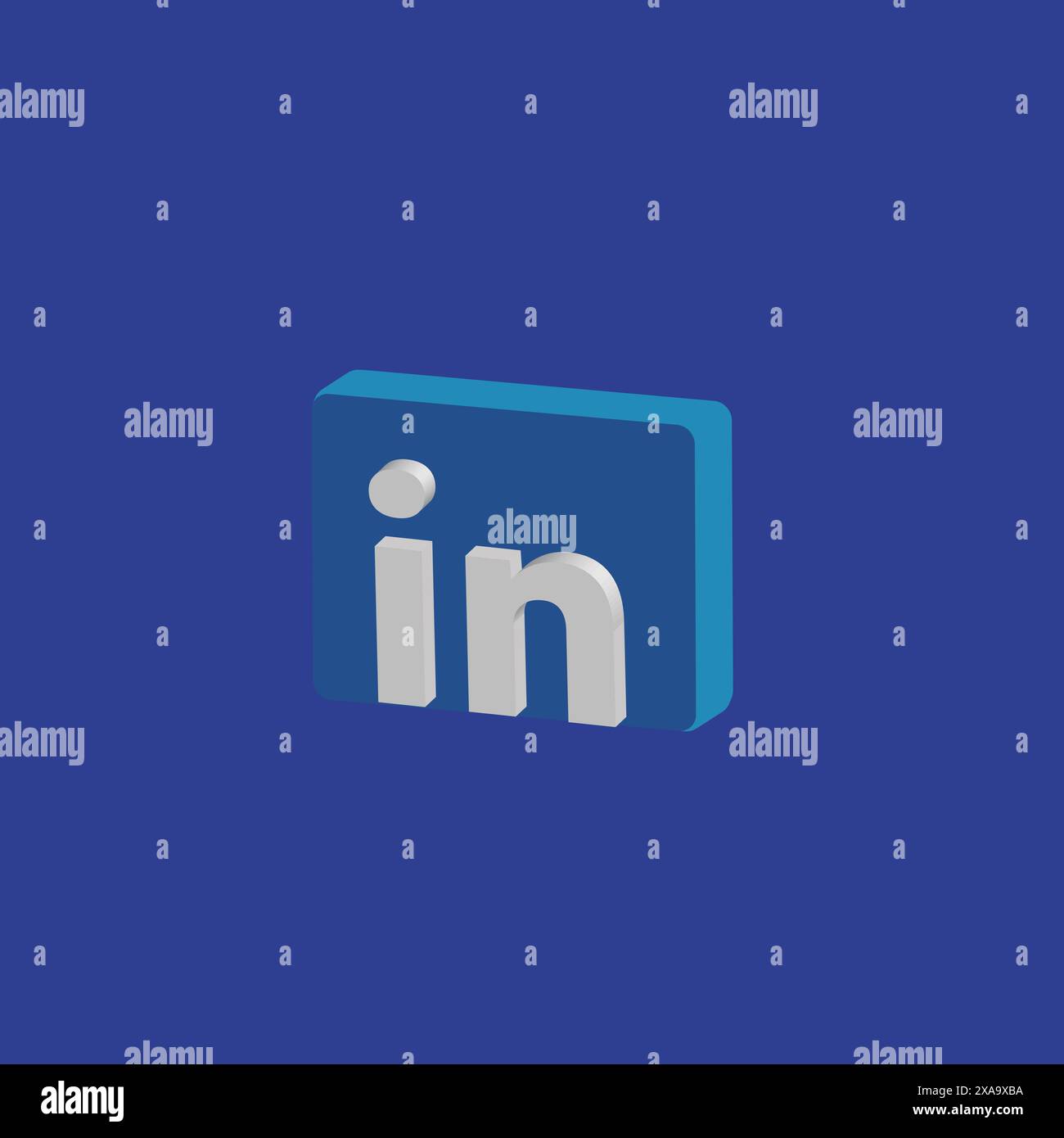 Linkedin icon button Stock Vector Image & Art - Alamy