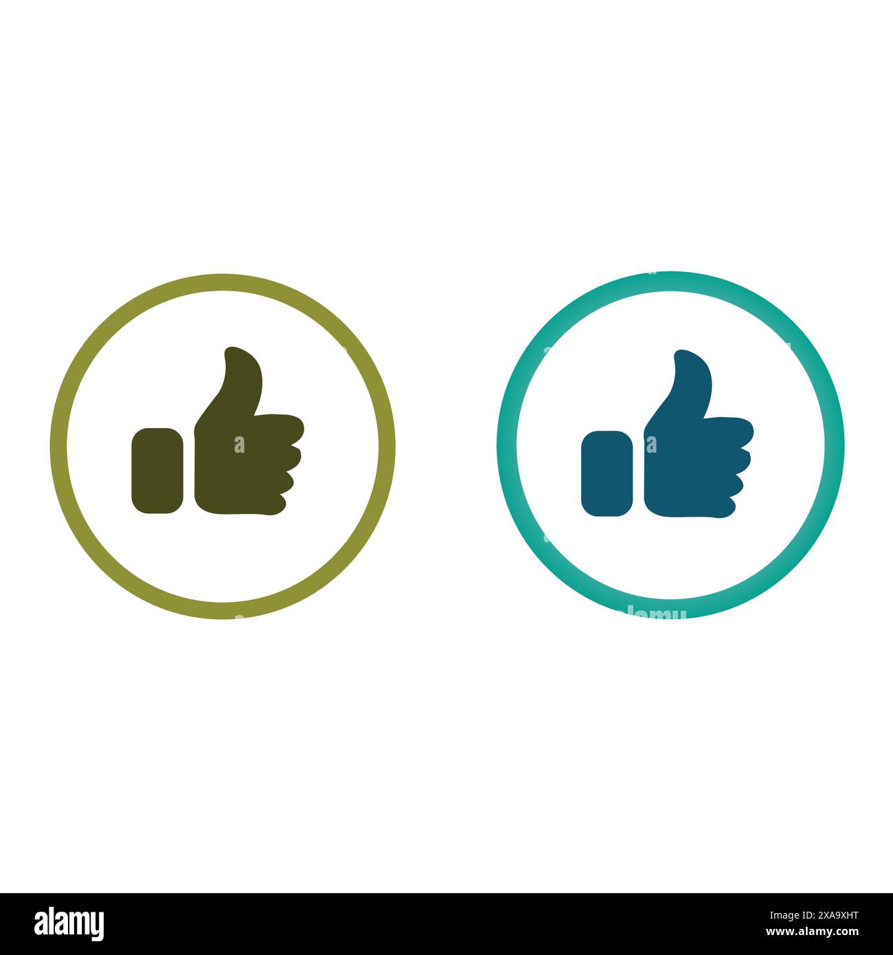 Like dislike flat vector Stock Vector Images - Alamy