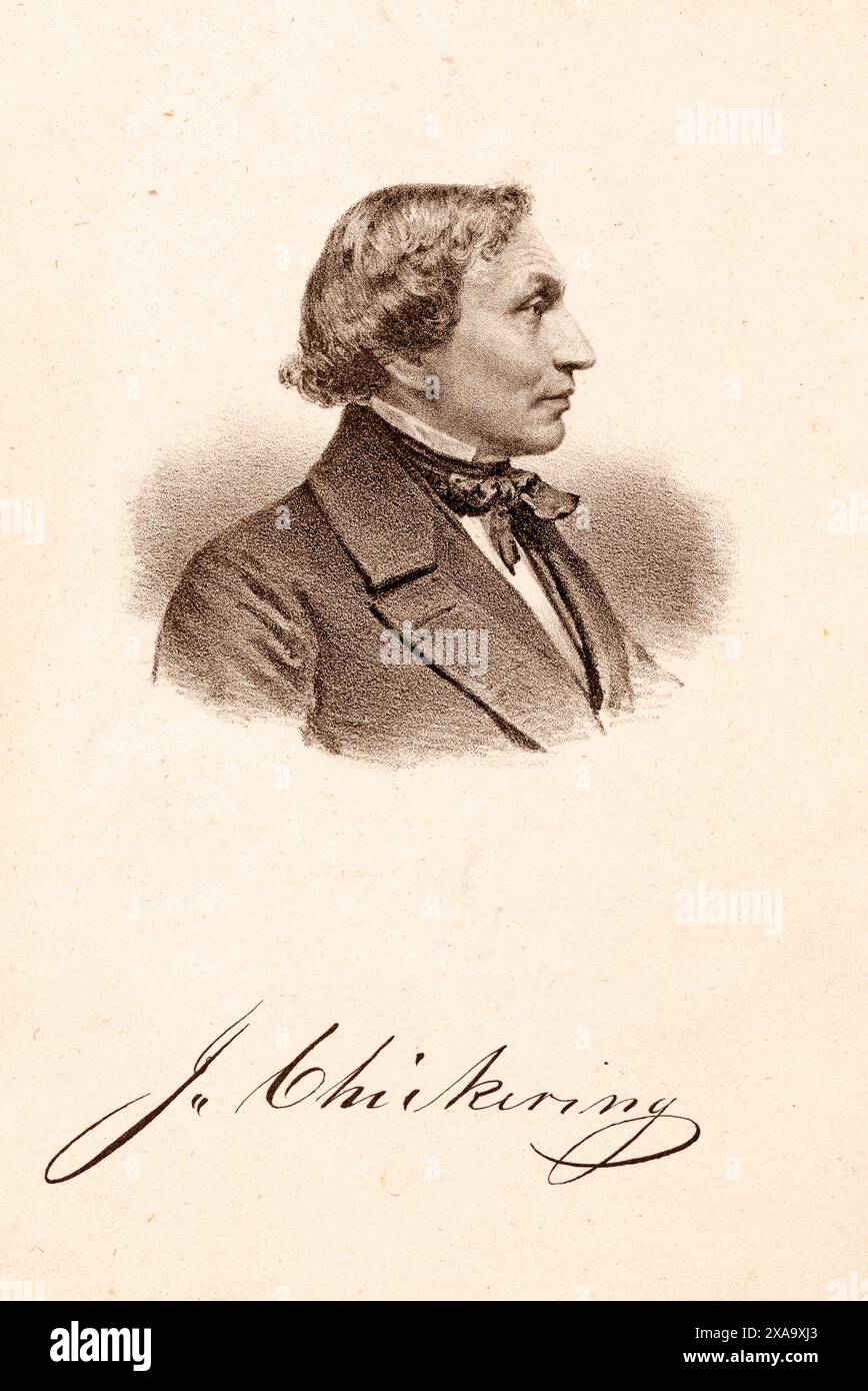 Jonas Chickering in 1853 Stock Photo - Alamy