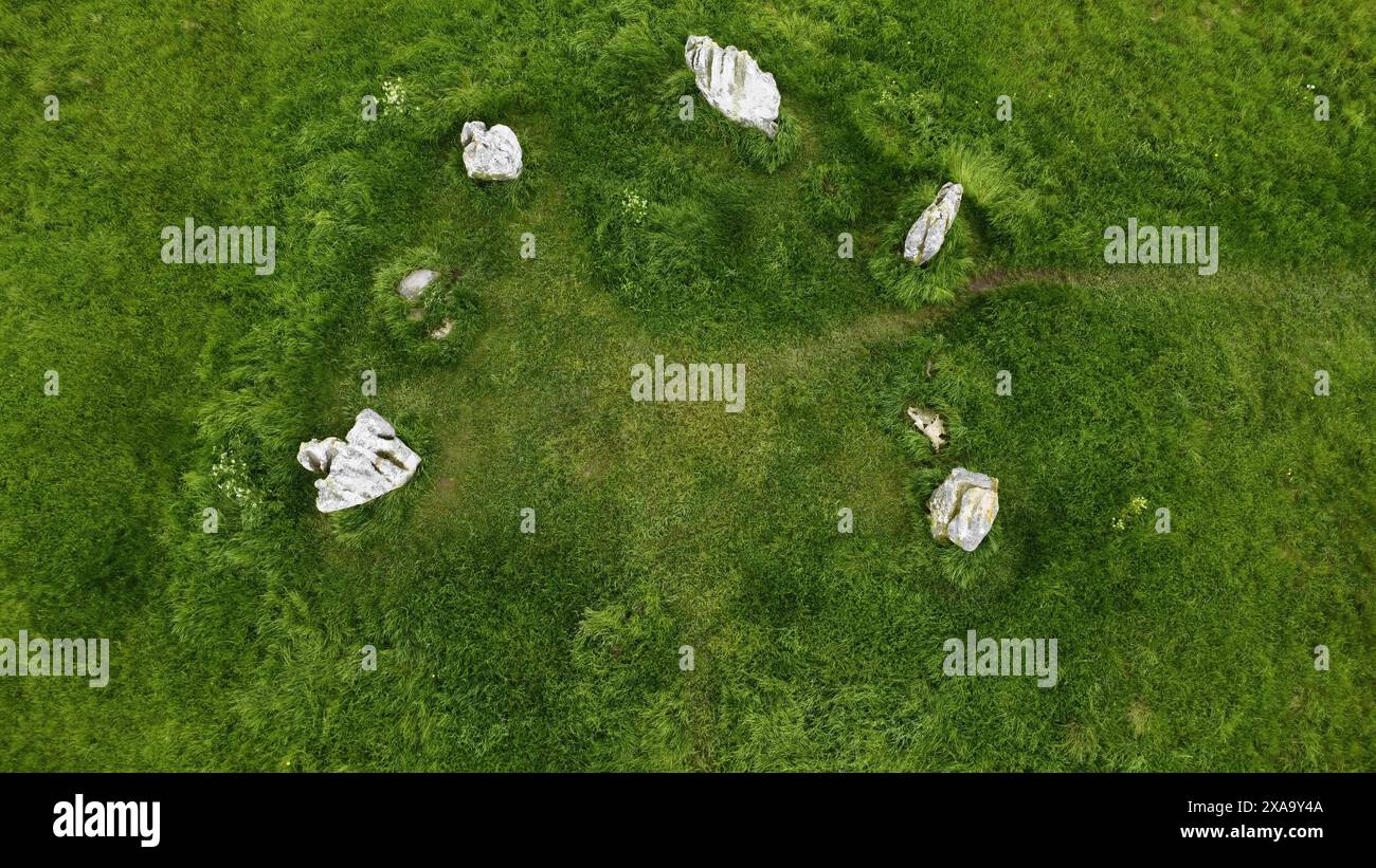 Duddu Five Stones in Northumberland, England, is a neolithic stone ...