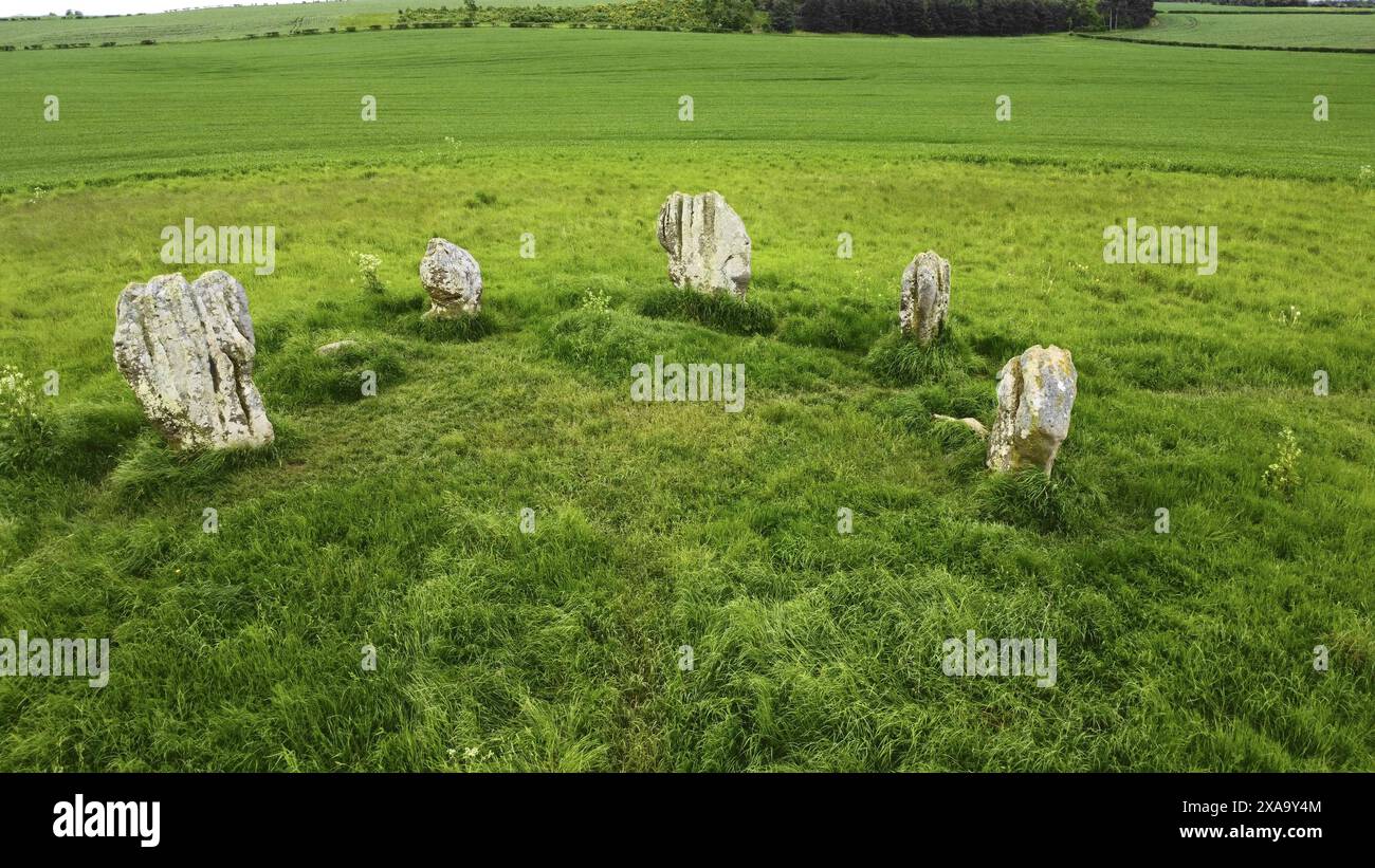 Duddu Five Stones in Northumberland, England, is a neolithic stone ...
