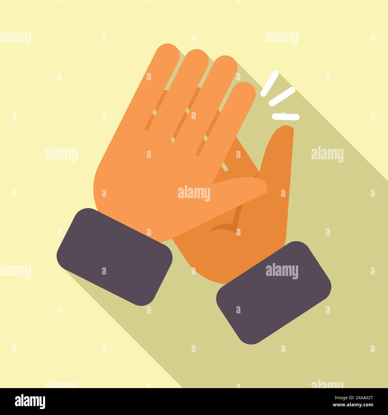 Two hands clapping, showing appreciation and expressing joy Stock ...