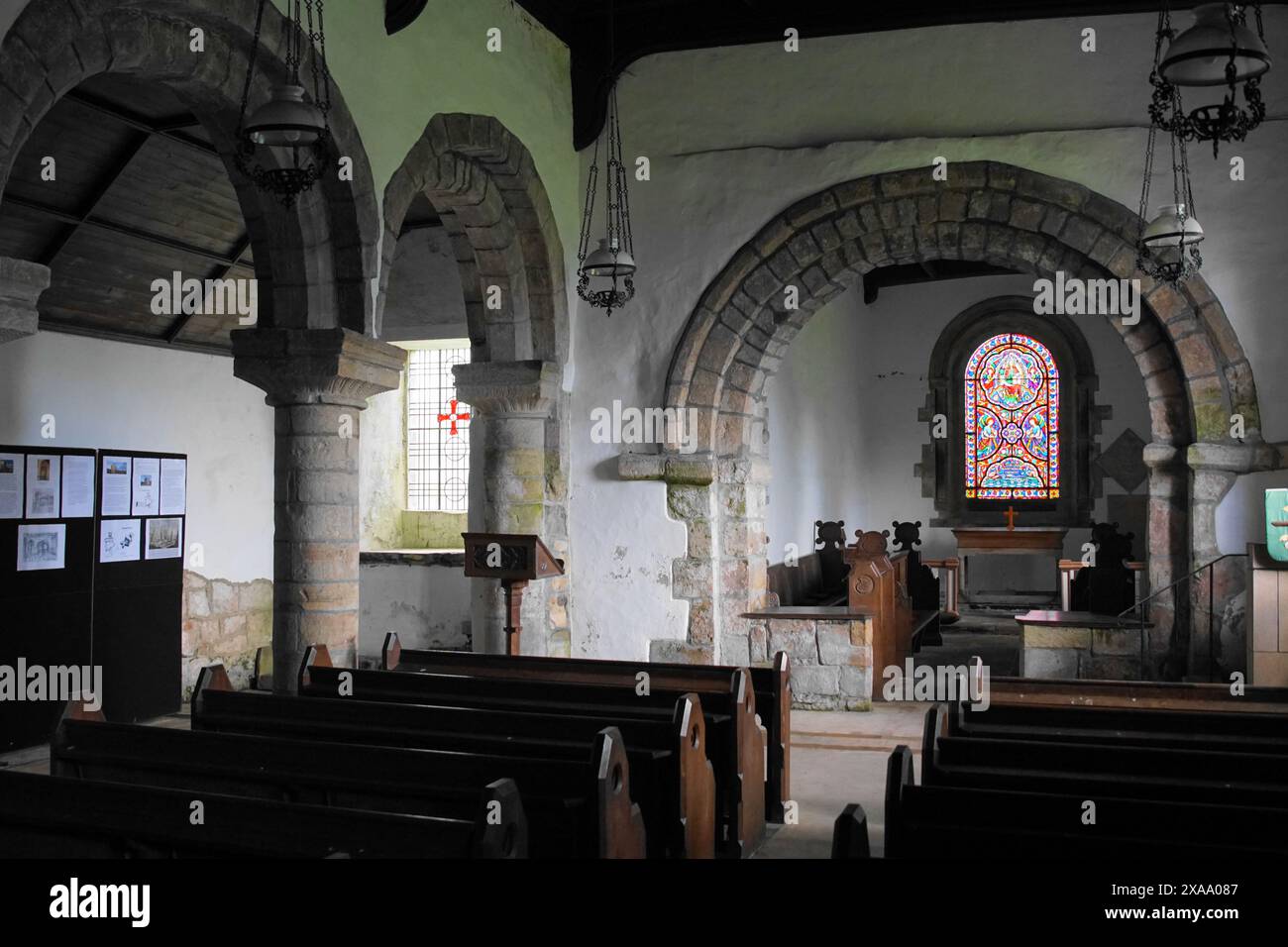 St John the Baptist's Church at Edlingham built by the Normans in the ...