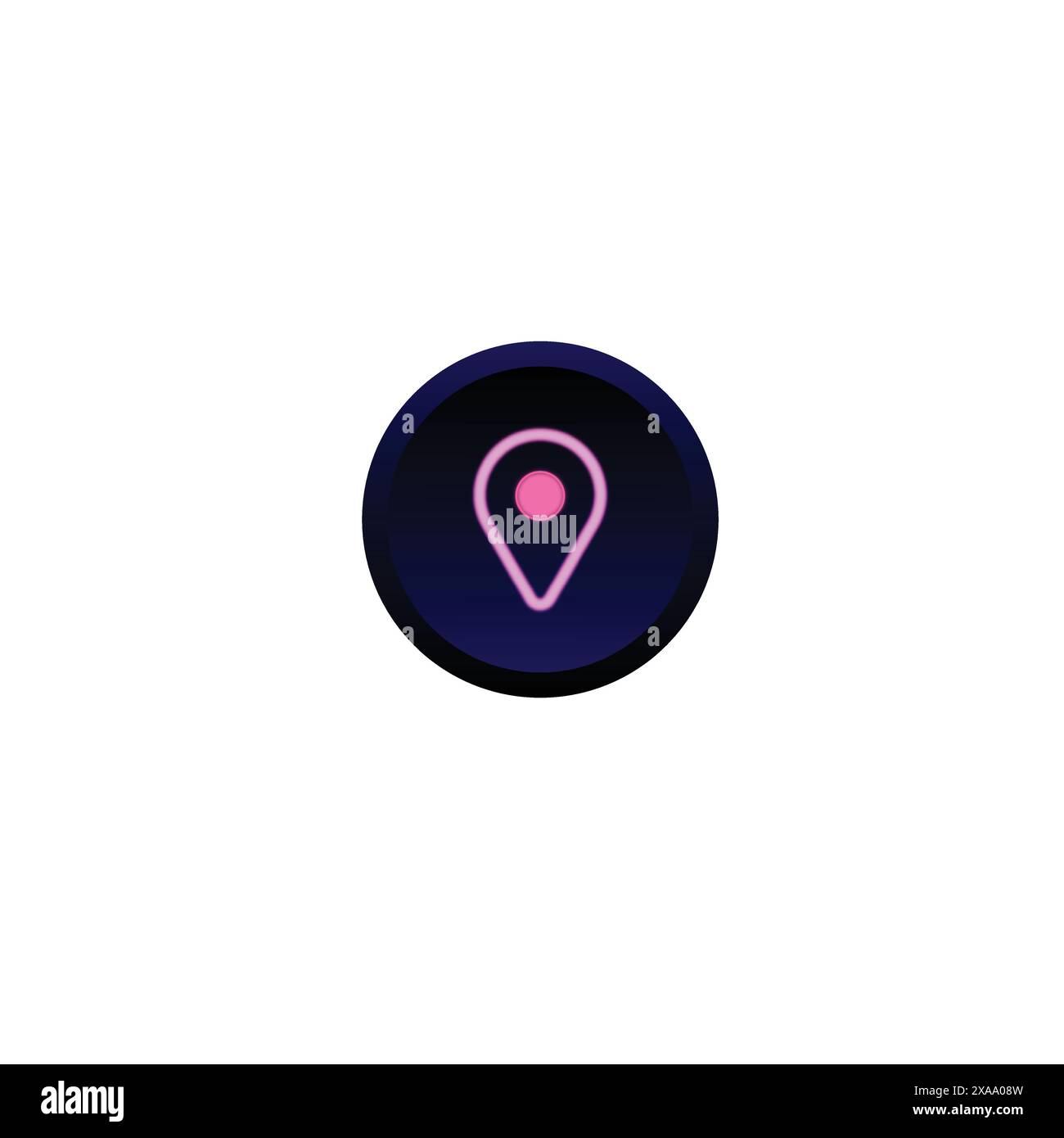 Pin icon button on social media Stock Vector Image & Art - Alamy