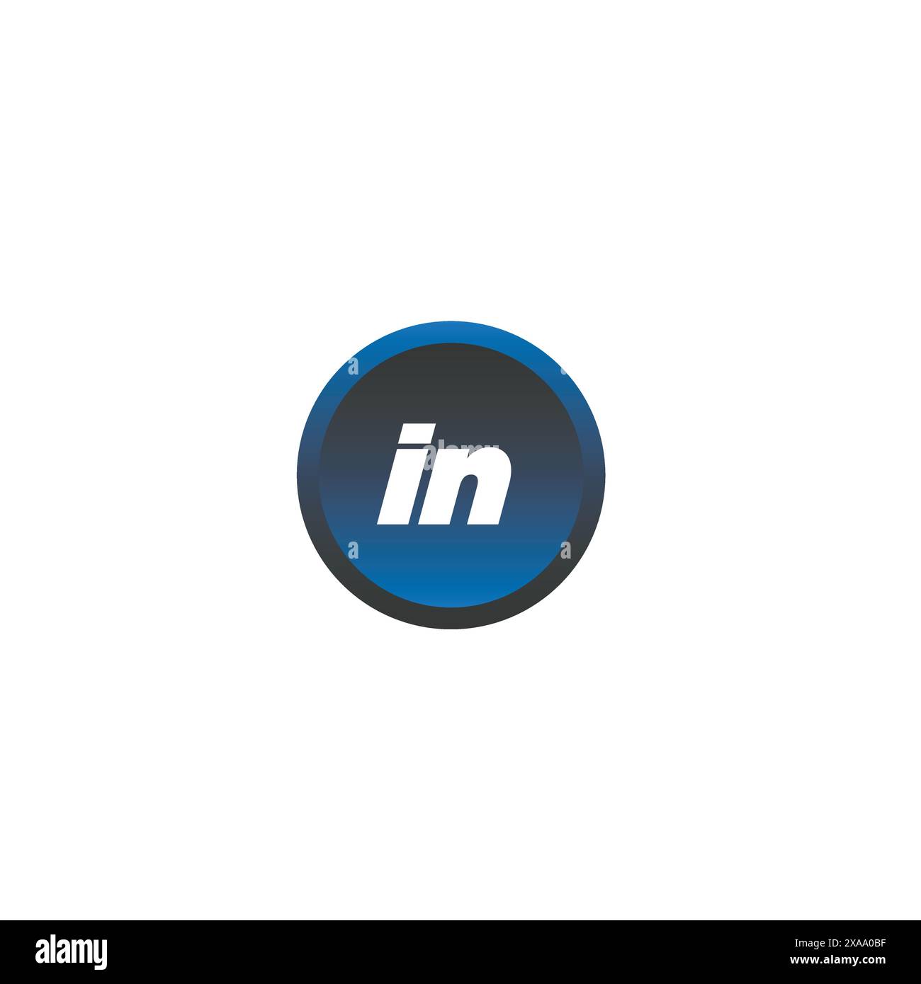 Linkedin icon button Stock Vector Image & Art - Alamy