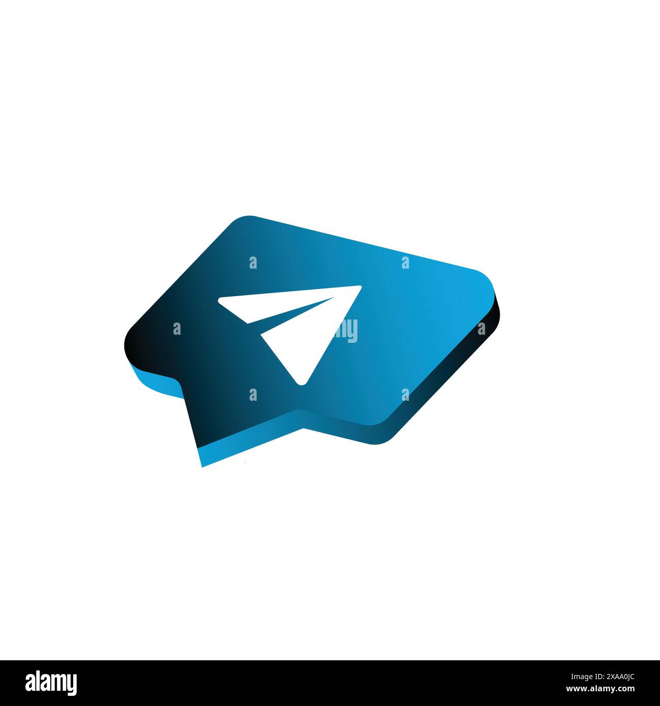 Telegram logo 3d hi-res stock photography and images - Alamy