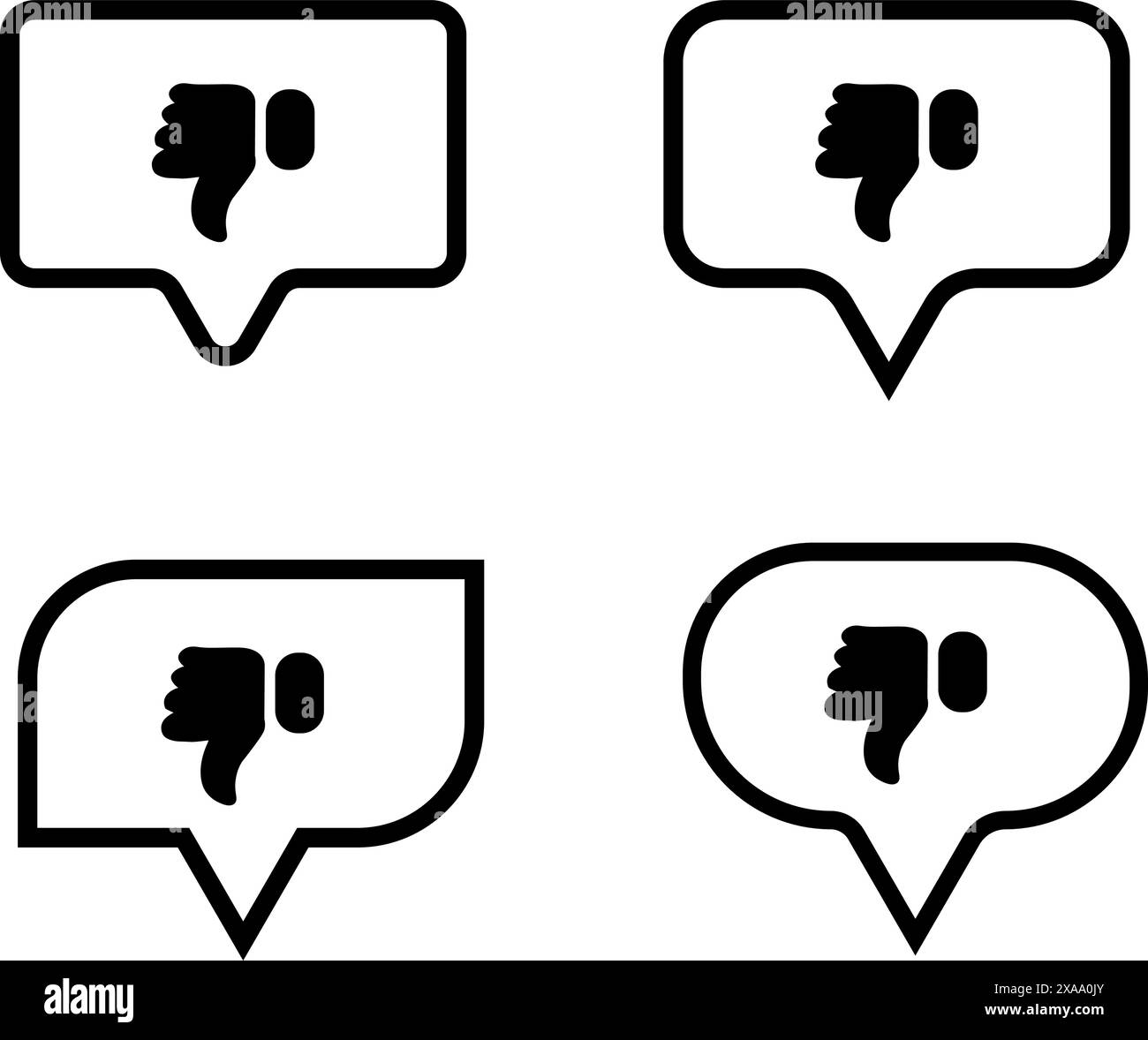 Dislike Icon Button 3d Unlike Icon Stock Vector Image And Art Alamy