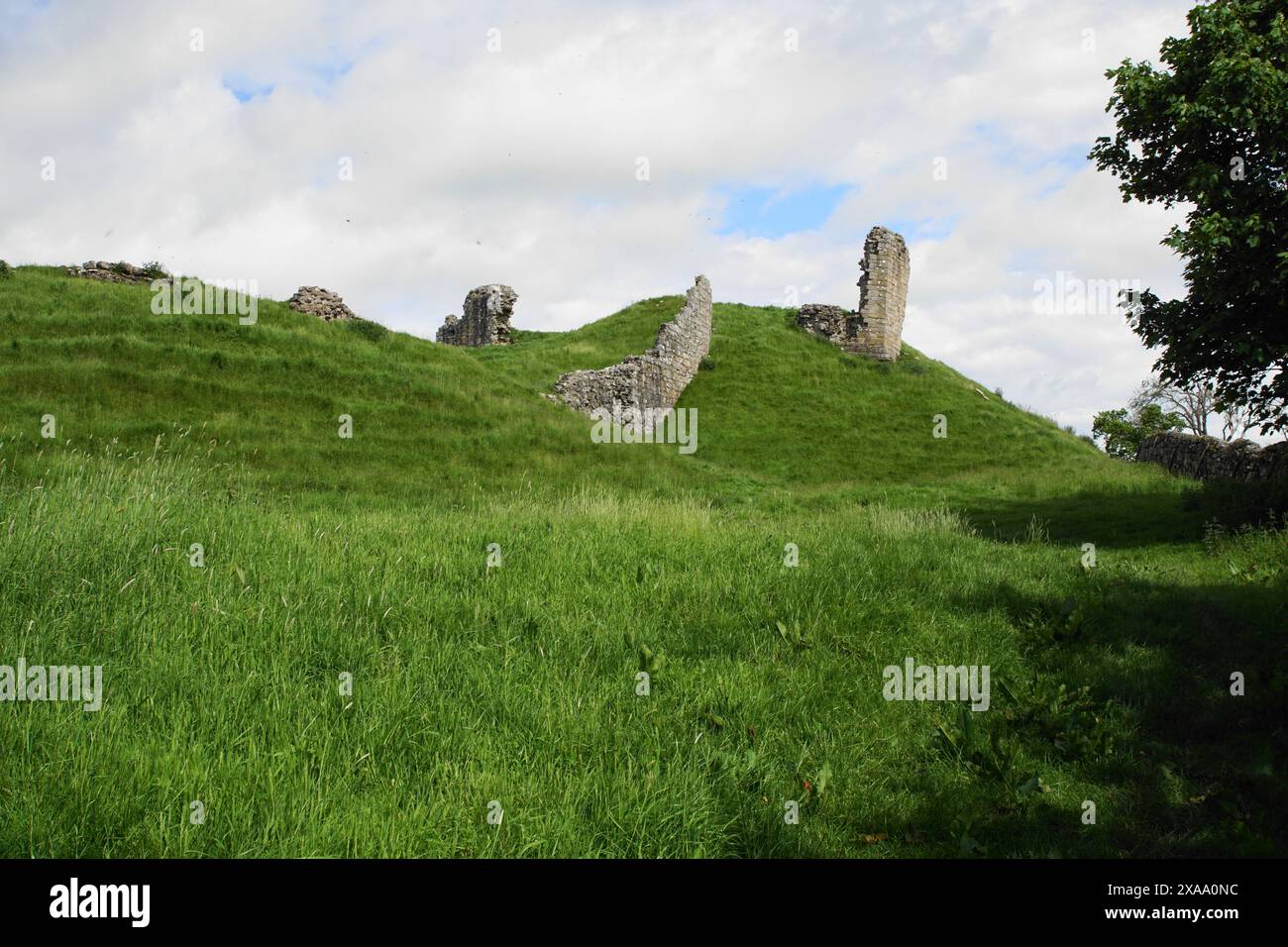 Harbottle Castle, a ruined 12th Century Fortification in Coquetdale ...