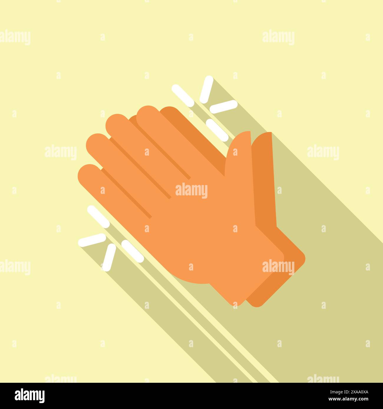 Clapping hands expressing congratulations and appreciation for a successful performance. Vector ...