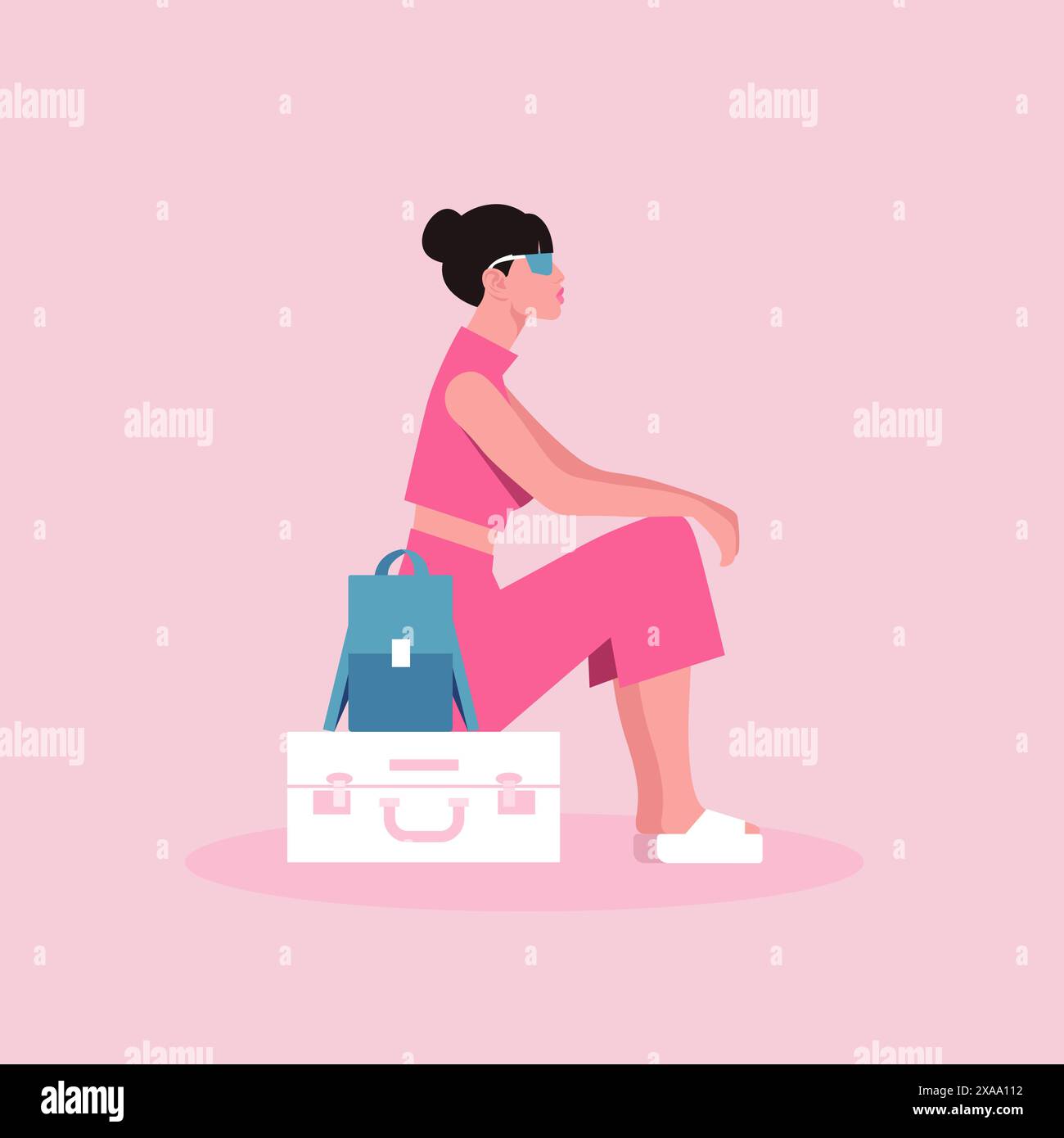 Airport expectation Stock Vector Images - Alamy