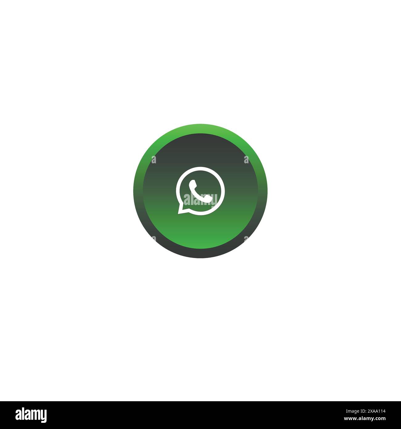 Whatsapp icon button Stock Vector Image & Art - Alamy