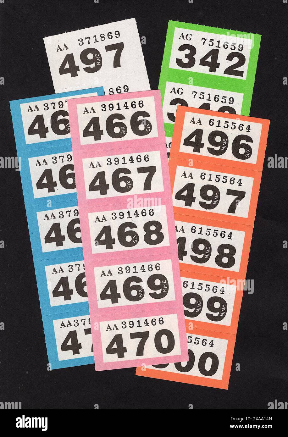 Raffle tickets ticket strip hi-res stock photography and images - Alamy