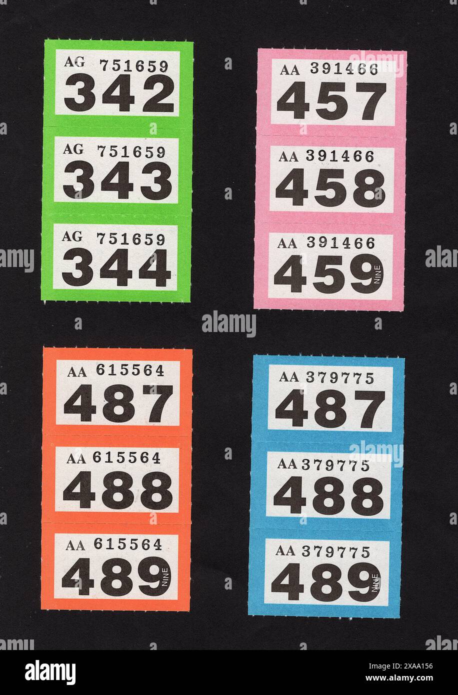 Raffle tickets ticket strip hi-res stock photography and images - Alamy