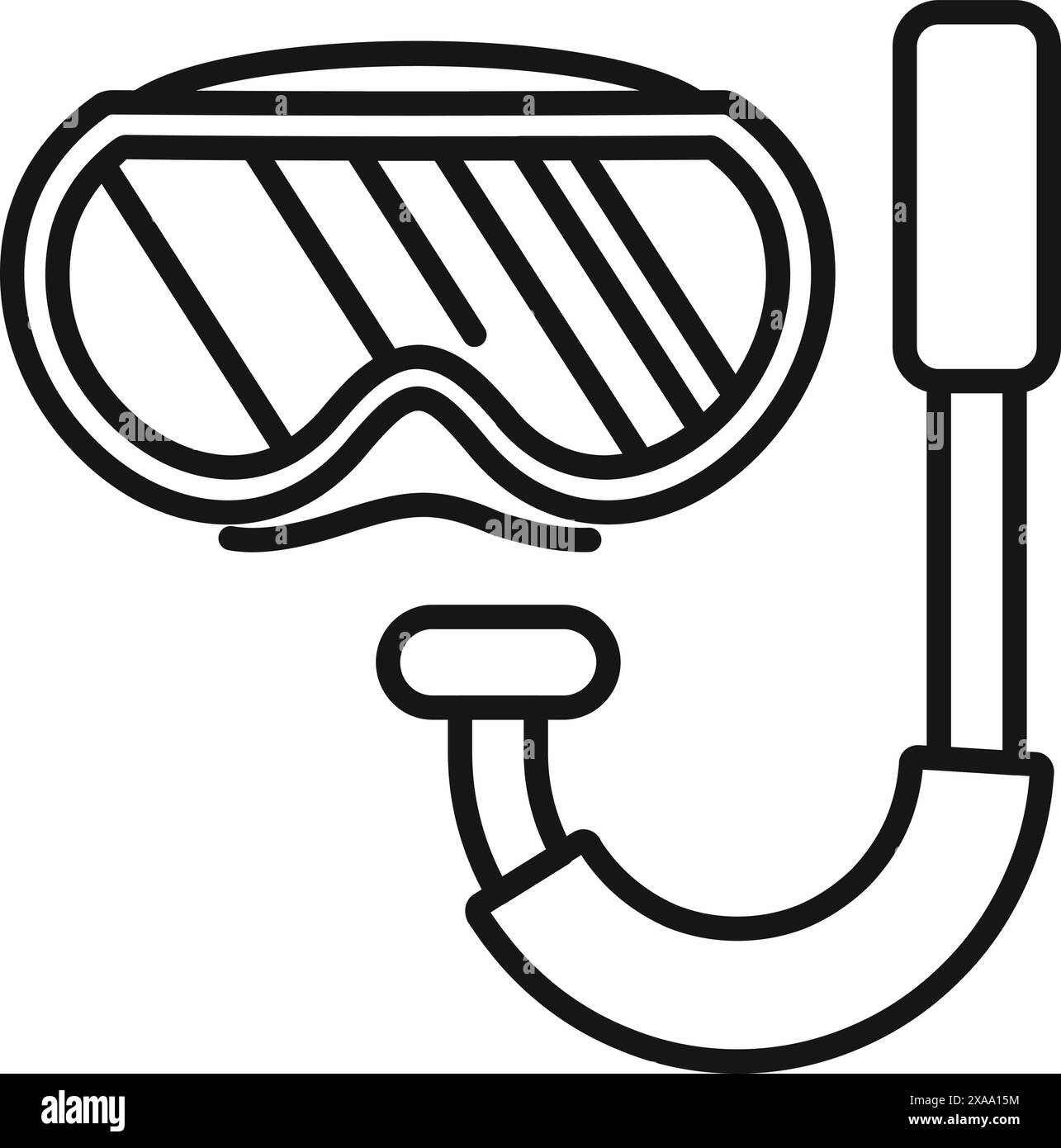 Diving mask and snorkel reminding people of exciting underwater ...