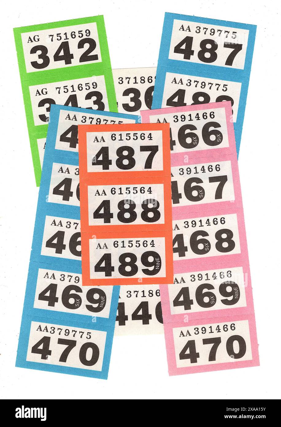 Raffle tickets ticket strip hi-res stock photography and images - Alamy