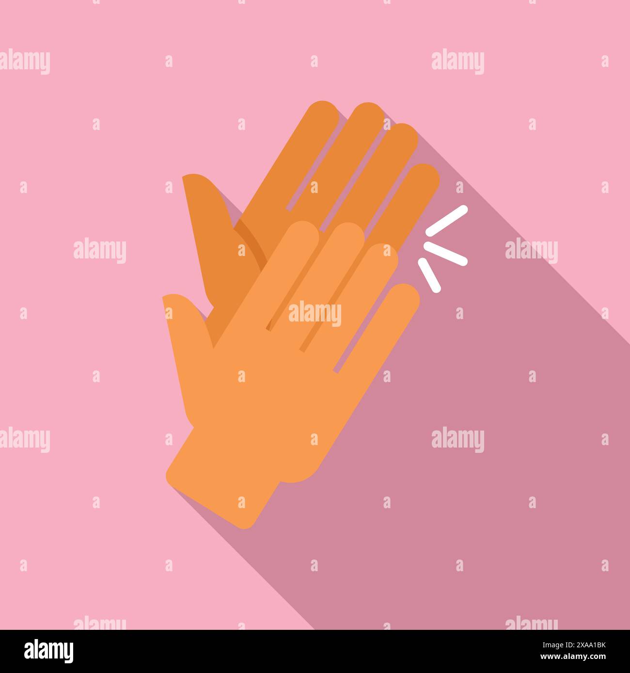 Clapping hands showing approval and appreciation in a joyful and ...