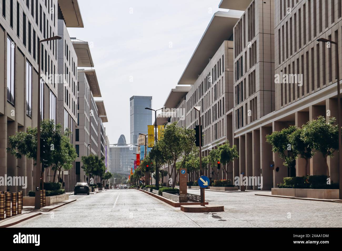 Doha, Qatar - 1 May 2024: Msheireb Downtown Doha, a developing area ...
