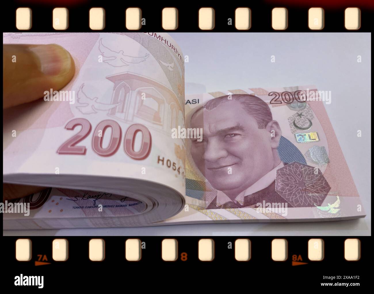 The 200 Turkish Lira Banknotes. The elegance of Turkey's currency Stock ...