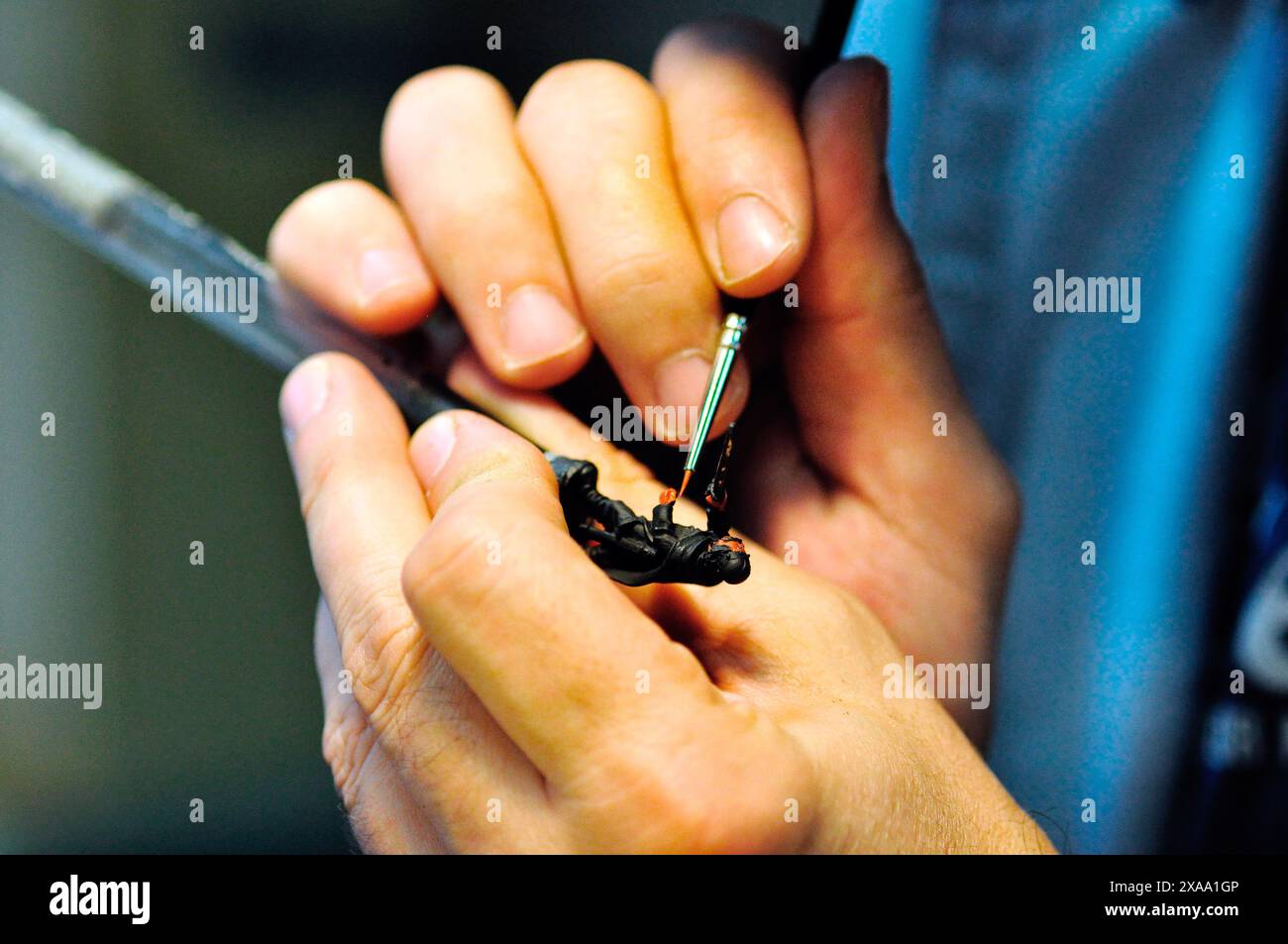 Carefully Painting Toy Soldiers Stock Photo - Alamy Carefully Painting Toy Soldiers Stock Photo - Alamy