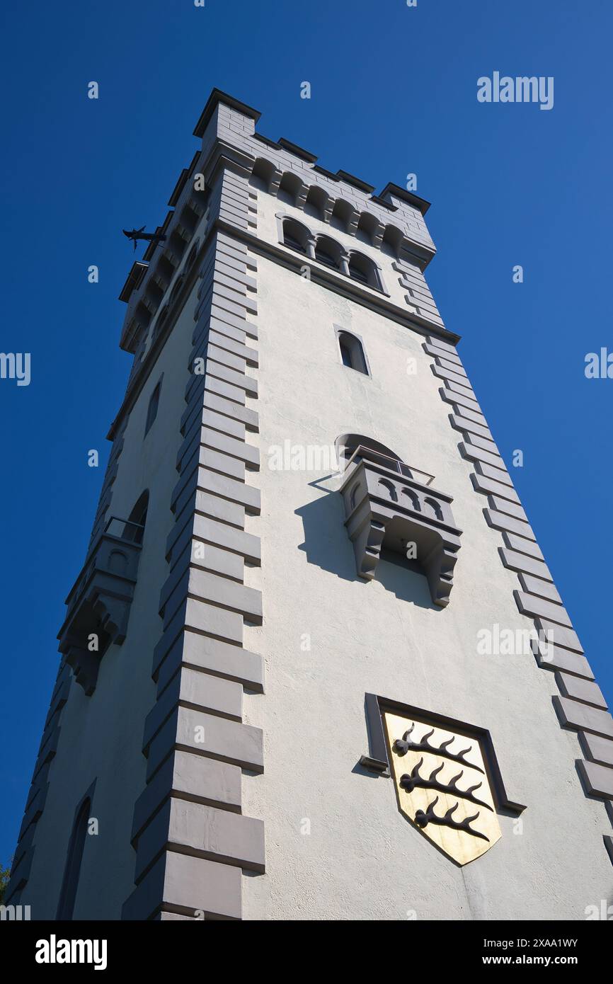 Germany, Ehingen - August 19, 2023: The Wolfert Tower was built in 1891 ...