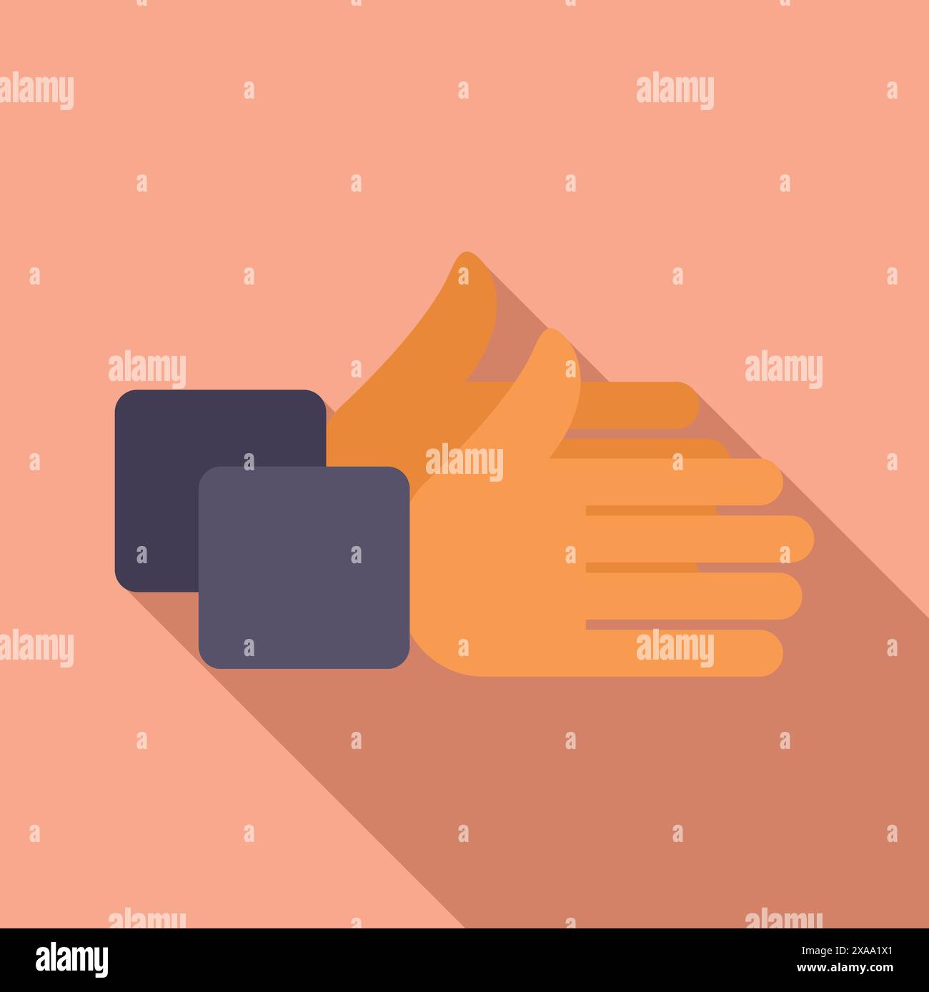 Illustration of two hands clapping, showing appreciation and support ...