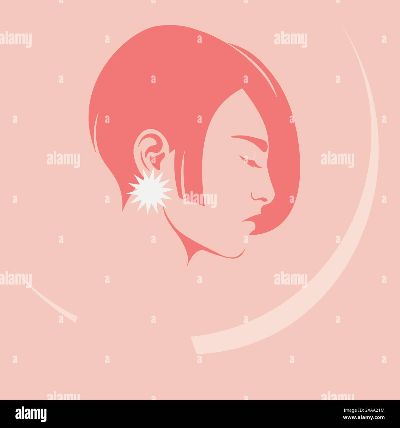 Young woman calendar Stock Vector Images - Alamy