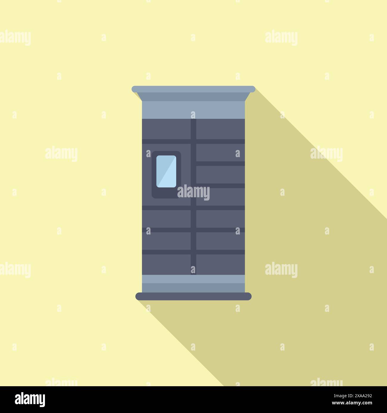 Modern apartment building entrance with intercom panel, providing ...