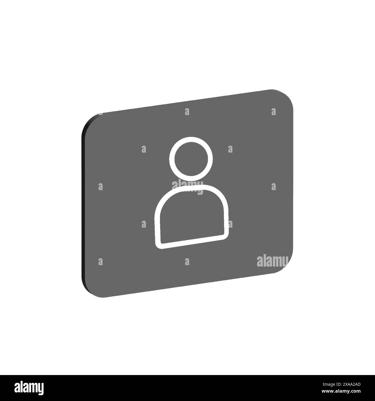 User icon button, profile button Stock Vector Image & Art - Alamy