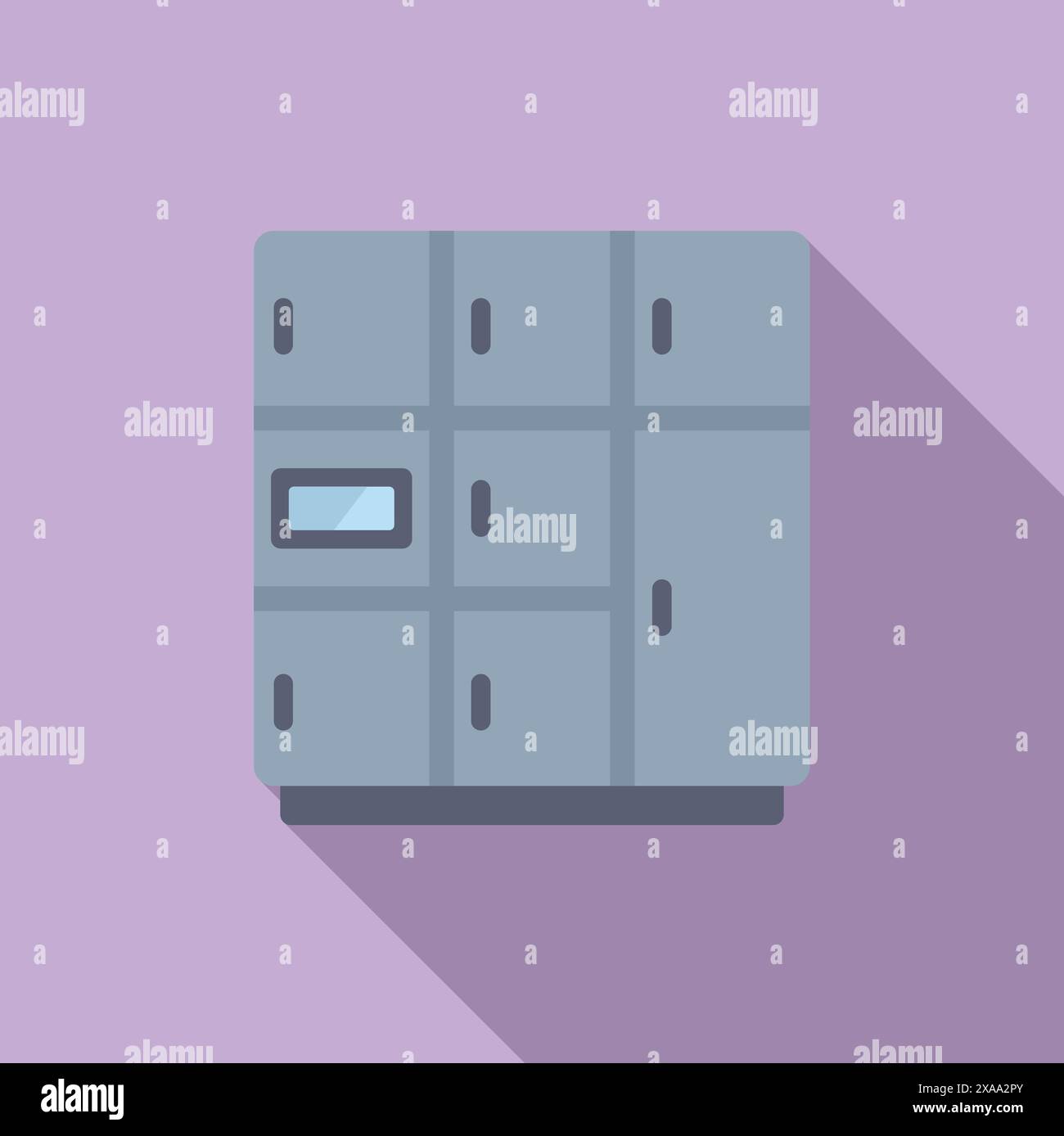 Row of lockers providing secure storage for personal belongings Stock ...