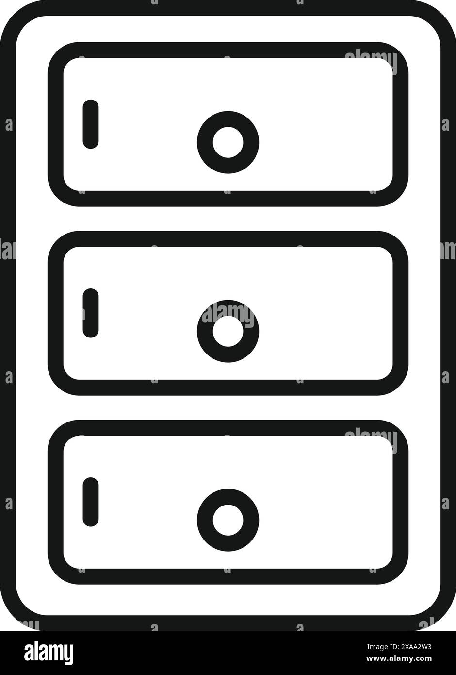 Simple black and white icon of a kitchen sink with three sections for ...