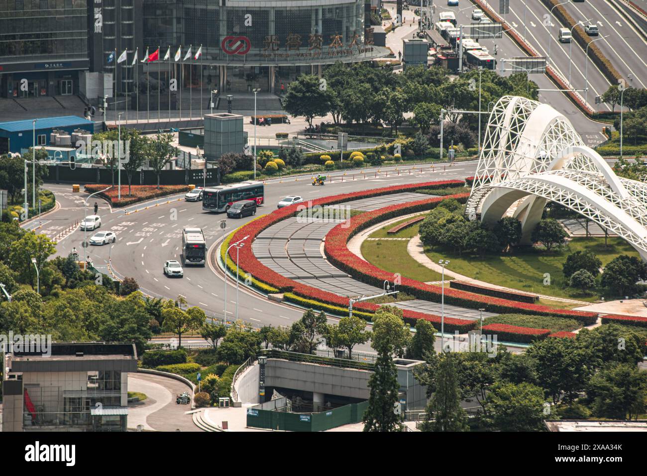 The Wuhan Optics Valley Square is an important transportation hub in ...