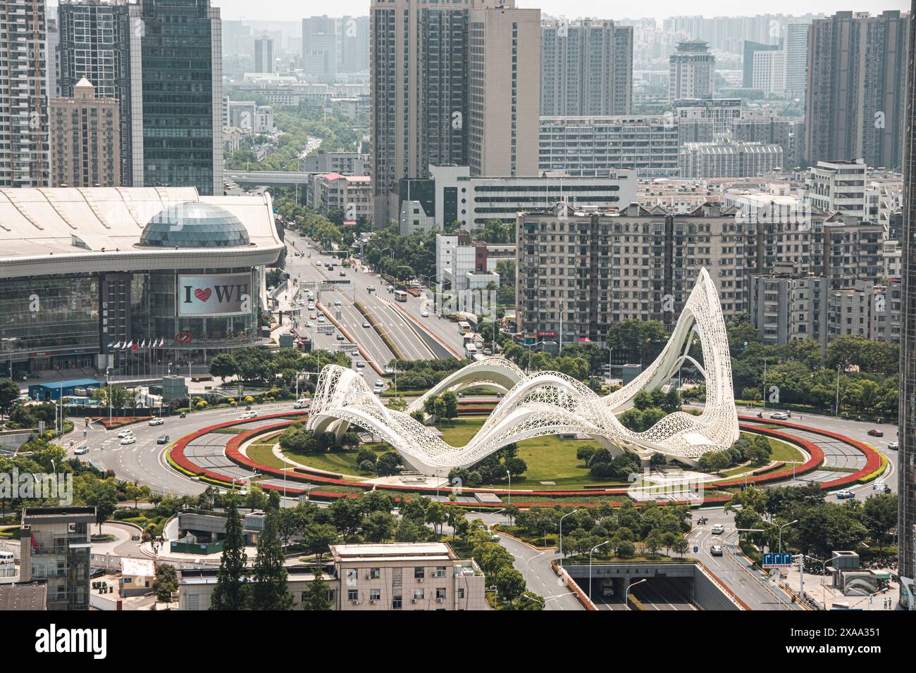 The Wuhan Optics Valley Square is an important transportation hub in ...