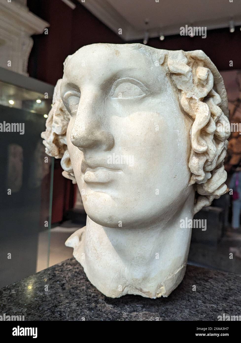 A sculpture exhibited at the Istanbul Archaeological Museum, Turkey ...
