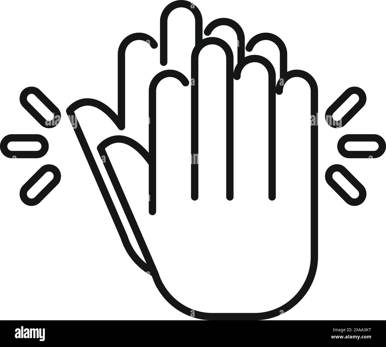 Clapping hands in approval and celebration at a concert or event ...