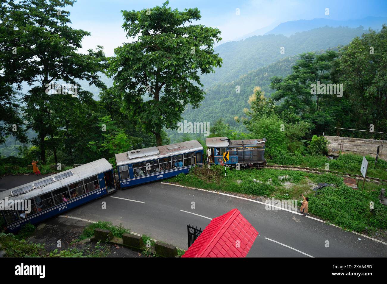 Darjeeling,West Bengal,India - 10th August 2023 : Diesel Toy train ...